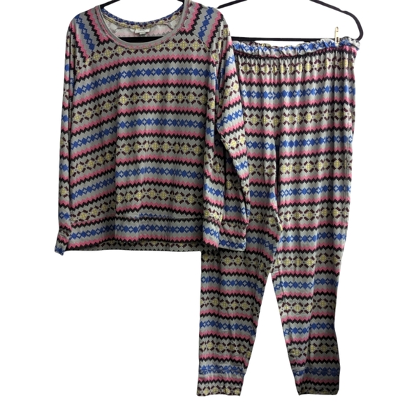 Jenni | Intimates & Sleepwear | Jenni Pajama Pants Set With Horizontal ...